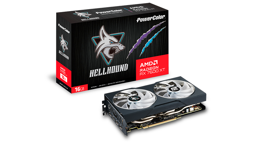 PowerColor Radeon RX 7600XT Hellhound 16GB - Eniak